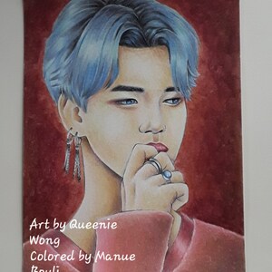 BTS Coloring Pages 8 BTS Realistic Drawings of Fantasy on - Etsy Canada