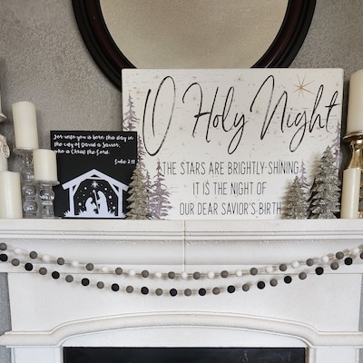 Christmas Decoration O Holy Night Christian Christmas - Etsy