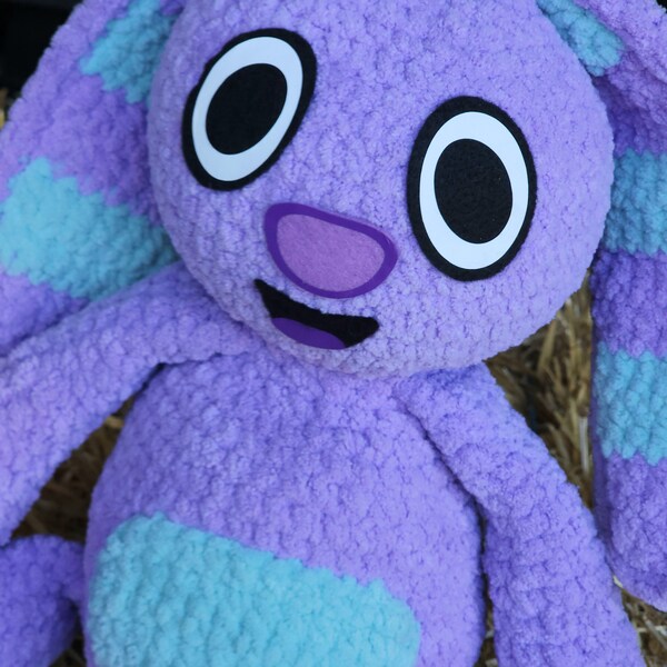 Floppy Eared Purple Bunny-large - Etsy