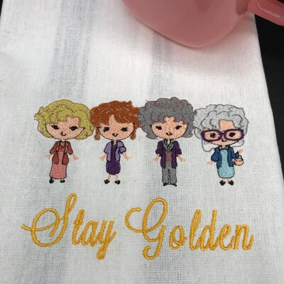 Golden Girls Caricature Machine Embroidery Download TWO SIZES - Etsy