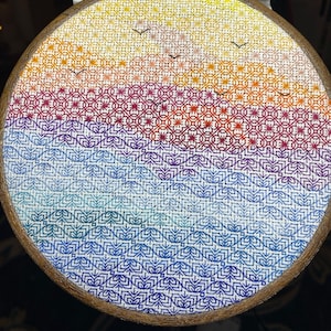 Rose Garden Blackwork Embroidery PDF Pattern Download - Etsy