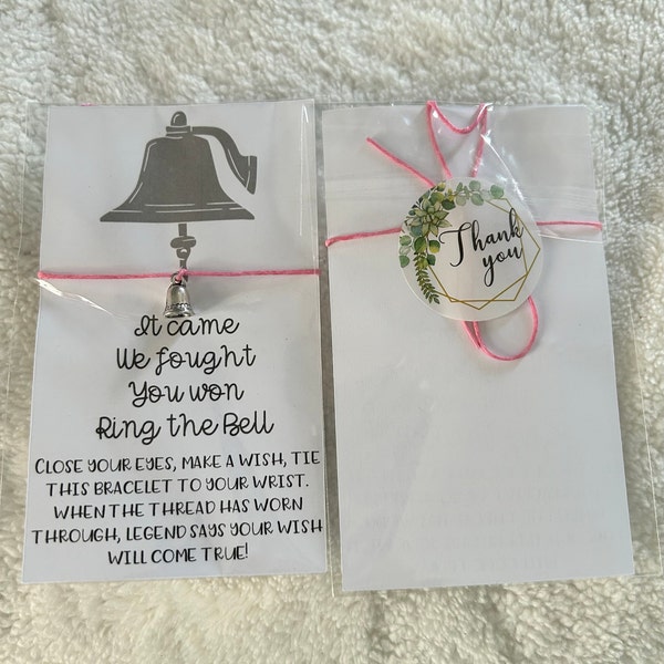 Cancer Survivor Wish Bracelet – Ring the Bell Charm – Beat Cancer Gift ...