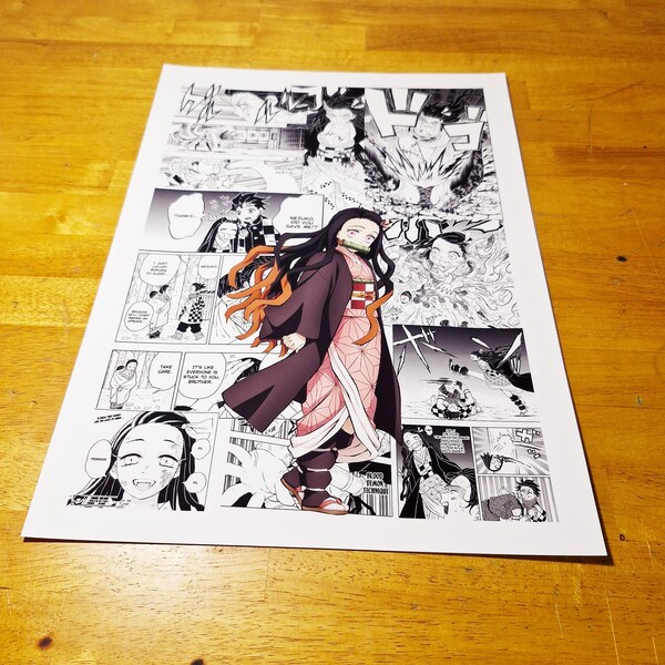Manga Poster - Kokushibo - Curated Manga Panels - Digital Print - Etsy
