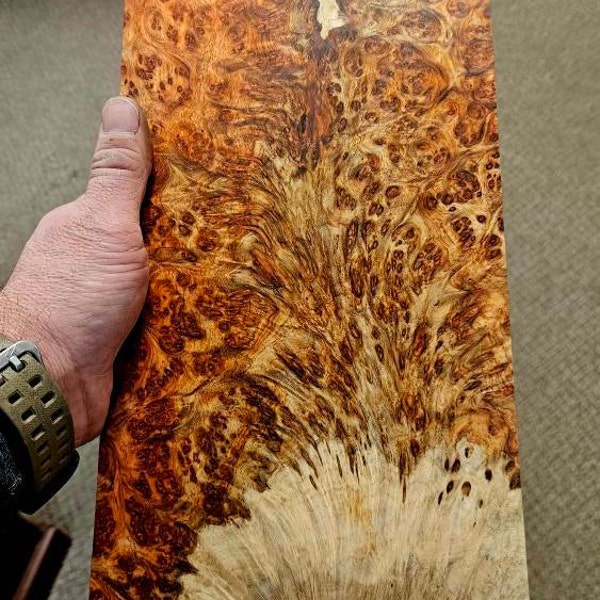 Red Amboyna Burl for Cue Maker, High Figure and Having Nice Dual Tone ...