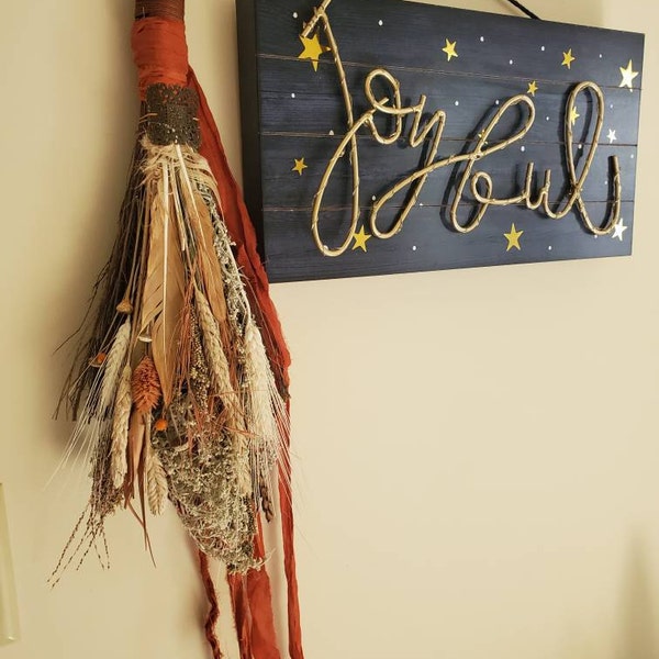 RUSTIC CINNAMON BROOM/ Fall Decor/ Mushroom / Besom Broom / New Home ...