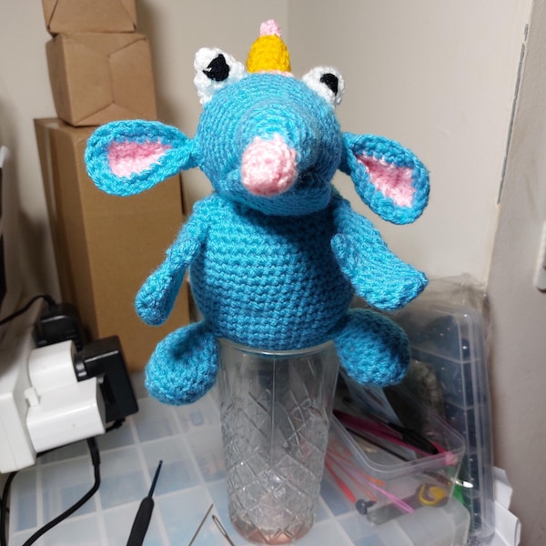 Tutter Blue Mouse Crochet Pattern PDF | ENGLISH | Amigurumi | Toy ...