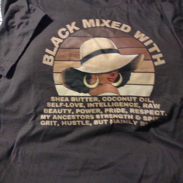 Melanin Cowgirl Swag T-shirt - Adult Unisex - African American ...