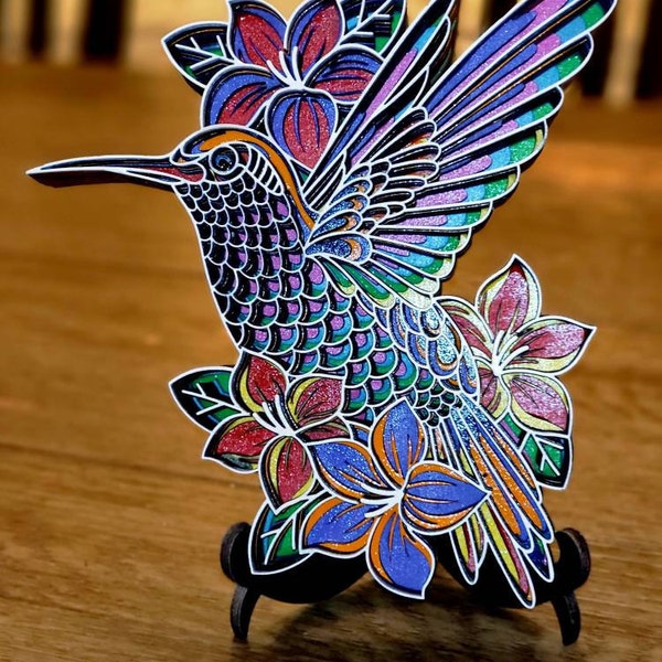 Parrot Multilayer SVG, Parrot 3D Mandala SVG Files, Multilayer Panel ...