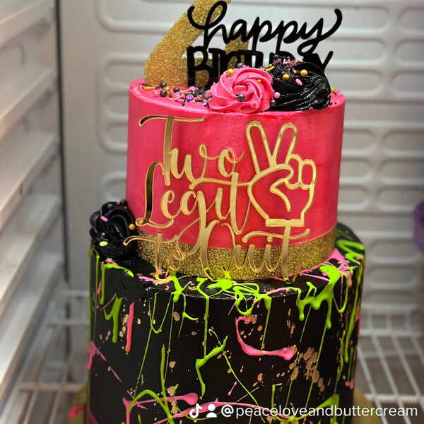 Two Legit to Quit SVG Cut File 2nd Birthday Hip Hop 90's Theme Cake ...