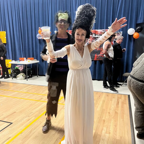 Scary Frankenstein Bride Character Halloween Costume Beehive Wig by ...