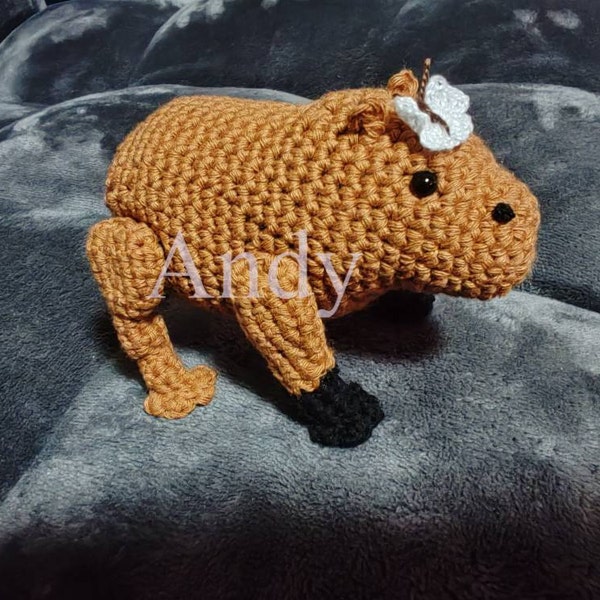 Capybara Crochet Pattern, Amigurumi Capybara Tutorial, DIY Crochet Mini ...