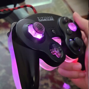 ALL BLACK Bluetooth LED Gamecube Controller | Etsy