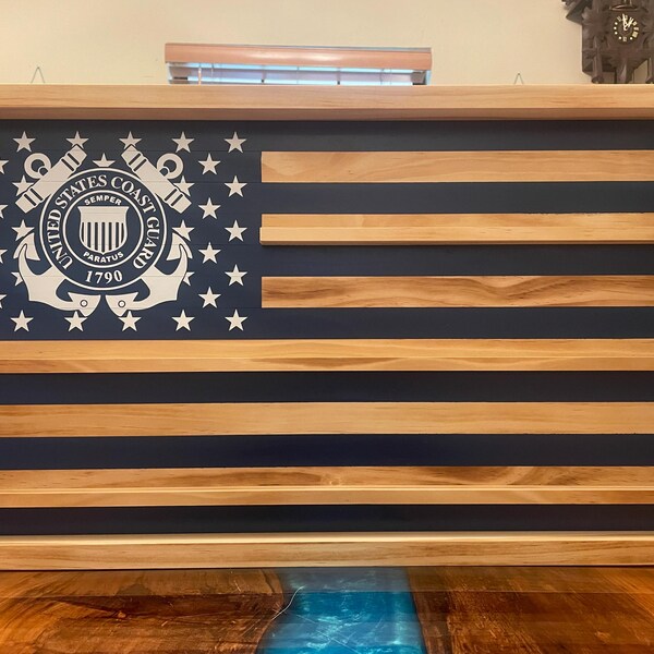 READY TO SHIP Flag, Flag Displays, Wall Decor, American Flag, Wooden ...