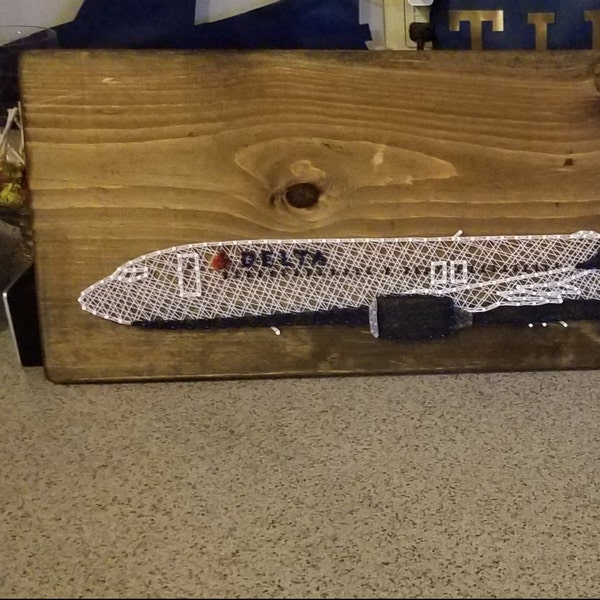 Delta Airbus A350 Airplane String Art Aviation - Etsy