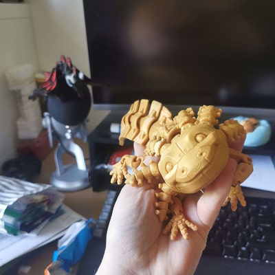 Robolotl Robot Axolotl Digital .STL File for 3dprinting, Articulated ...