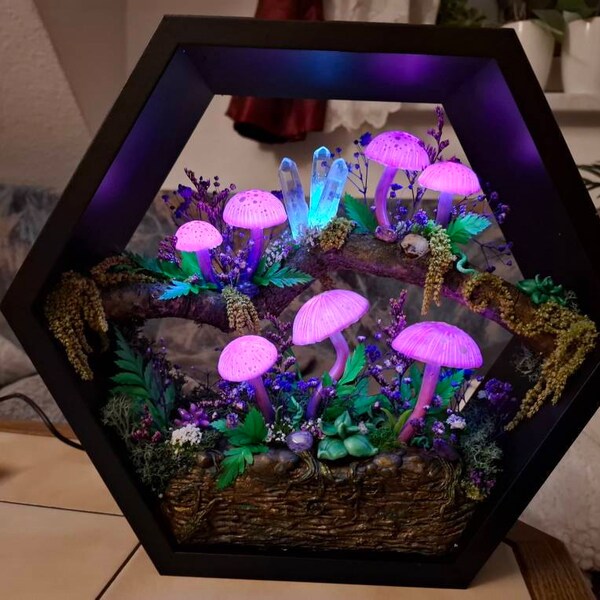 Mushroom Lamp, Mushroom Light, Mushroom Night Light, Glowing Mushrooms ...