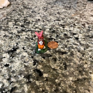 Miniature Peppermint Sign With Cardinal Christmas Miniatures | Etsy