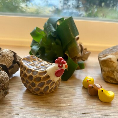 Needle Felted Micro Chicken, Needle Felted Animals, Tiny Chicken ...