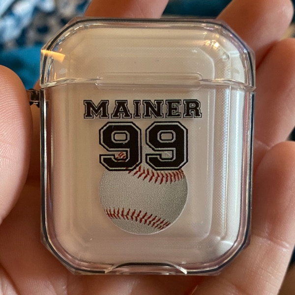 Protective Customized Sports AirPod Case Baseball Name and Number ...