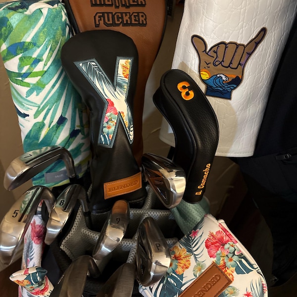 T-rex - Golf Bag - Mor Golf Headcovers - Driver - Fairway - Hybrid ...