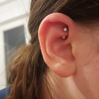 Daith Earring Daith Piercing 16g Rook Earring Rook Piercing Eyebrow ...
