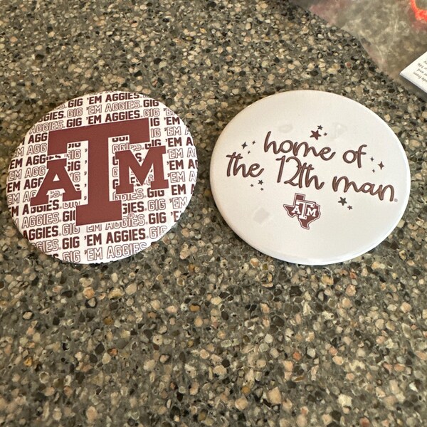 Purple & Gold Game Day Tailgate Buttons | Game Day Pins | College ...