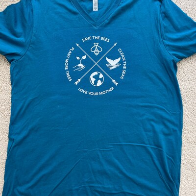 Earth Day SVG Save the Bees, Plant More Trees, Clean the Seas SVG Eco ...