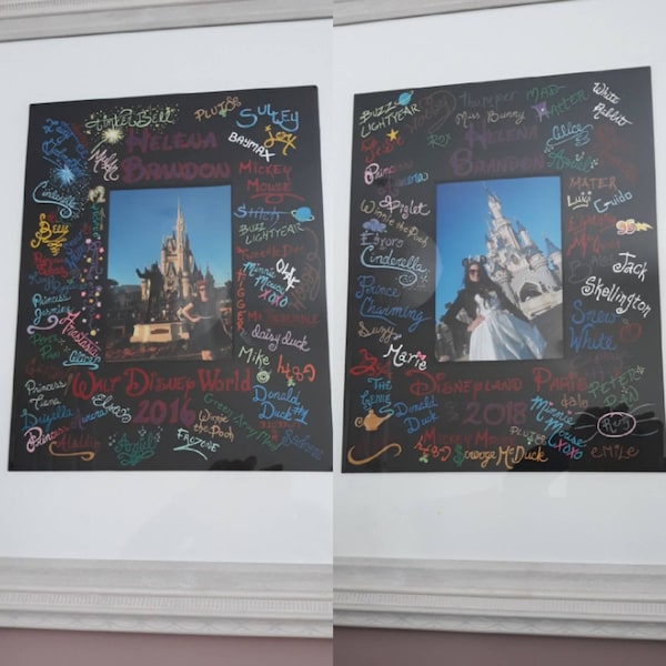 Disney Photo Mat - Mat Board - Disney Characters - Disney Autograph ...