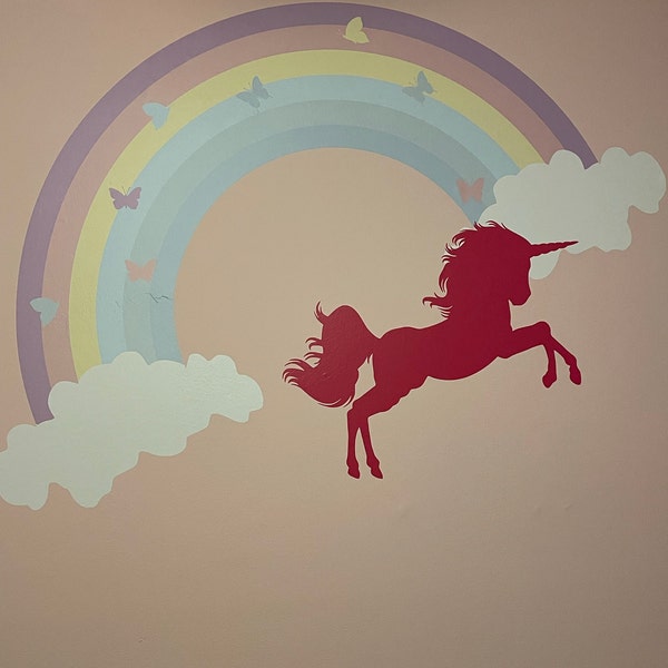 Personalized Rainbow Wall Decal - Girls Personalized Name Rainbow Wall ...