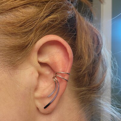Ear Charms® Classic Long Wave™ Ear Cuff Fun Non-pierced Earring Wraps ...