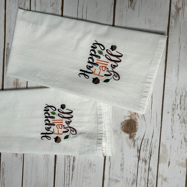 Hello Fall Embroidery Design: Autumn Leaf, 4x4 5x7 6x10 7x12 Hoop, Pes ...