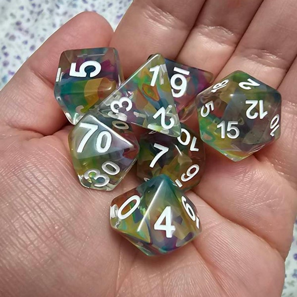 Bard Song Dnd Dice Set for Dungeons and Dragons | D20 TTRPG Polyhedral ...