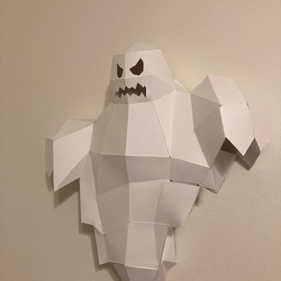 Papercraft DIY Ghost , Papercraft Halloween Ghost, Dxf Ghost Drawing ...