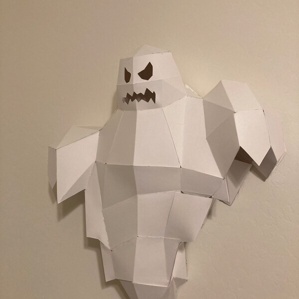 Papercraft DIY Ghost , Papercraft Halloween Ghost, Dxf Ghost Drawing ...