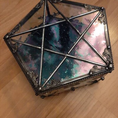 Big Pyramid Glass Box Glass Casket Geometric Box Geometric - Etsy