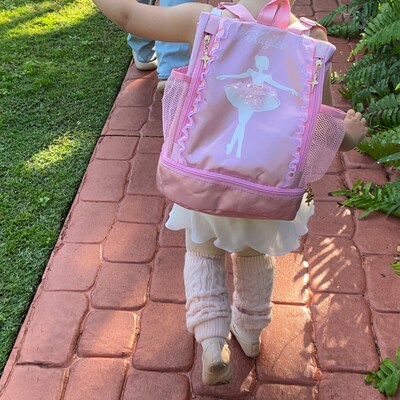 Dance Bags Personalized Name Ballerina Backpacks Toddler - Etsy