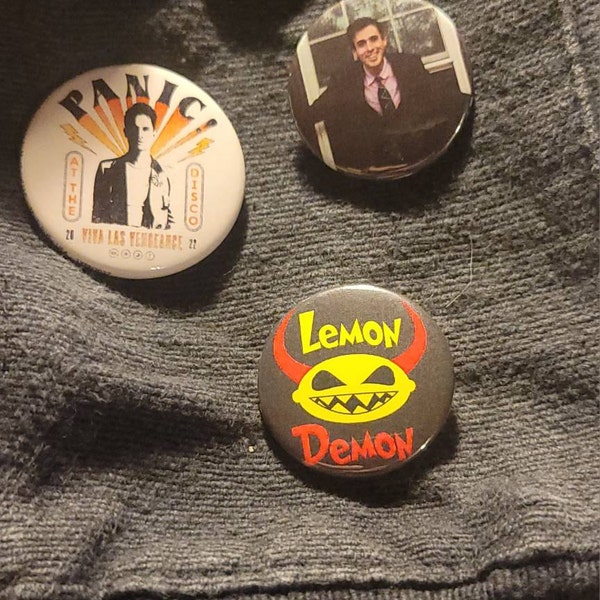 Lemon Demon Pin Badge - Etsy