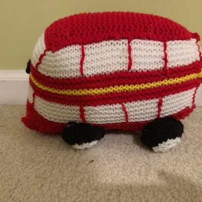 London Bus Toy Knitting Pattern - Etsy