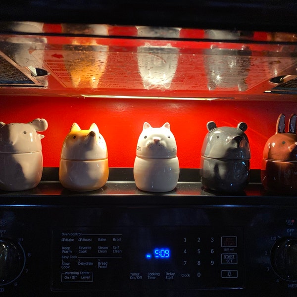 Orange Fox Jar, Fox Pottery Container, Handmade Sugar Bowl With Lid ...