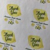 Lemon Thank You Stickers, Lemon Stickers, Lemon Bridal Shower Stickers ...
