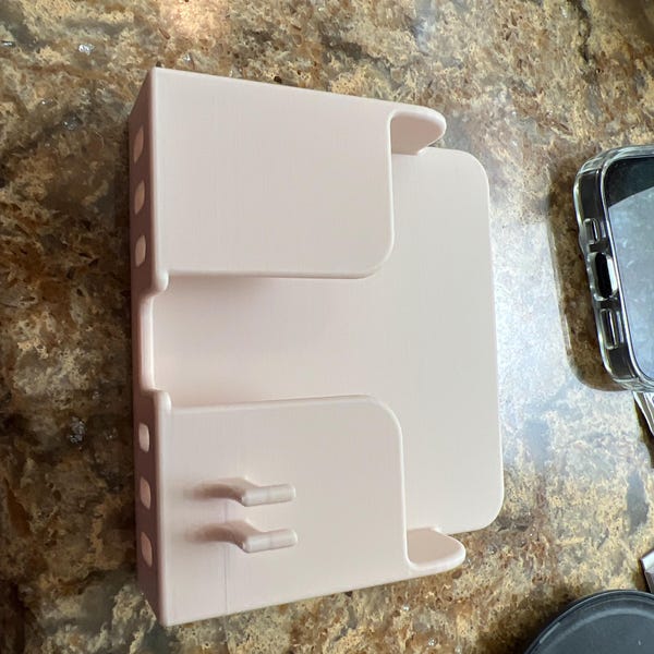 Wall Mounted Phone Holder With Cable Hook - Etsy