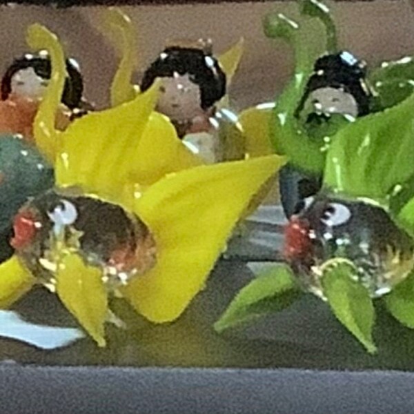 Small Fish Figurine, Glass Fish Figurine, Fish Sculpture, Glass ...