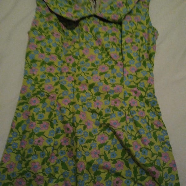 Vintage 1960s Mod Dolly Bubblegum Pink Textured Crimplene White Peter ...