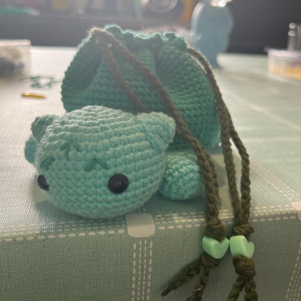 Crochet Pokemon Inspired Onion Frog Amigurumi Pattern: Fun Pouch PDF - Etsy
