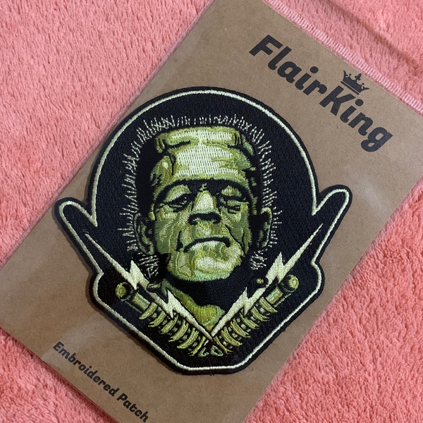 Electric Frankenstein Embroidered Patch - Etsy