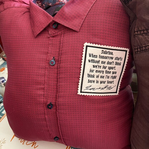 PATCH for Memory Pillow Custom Signature - Etsy