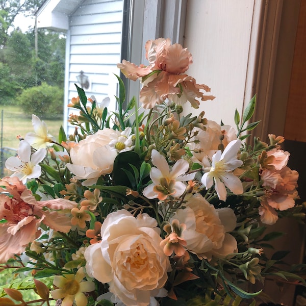 Fall Daisies, Unique Daisies, Faux Wildflowers, Artificial Peach Daisy ...