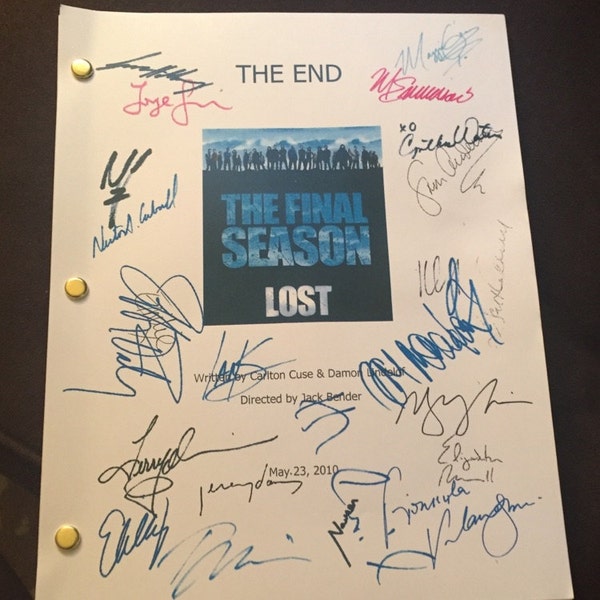 Lost "the End" Final Episode Signed TV Script Screenplay Autograph ...