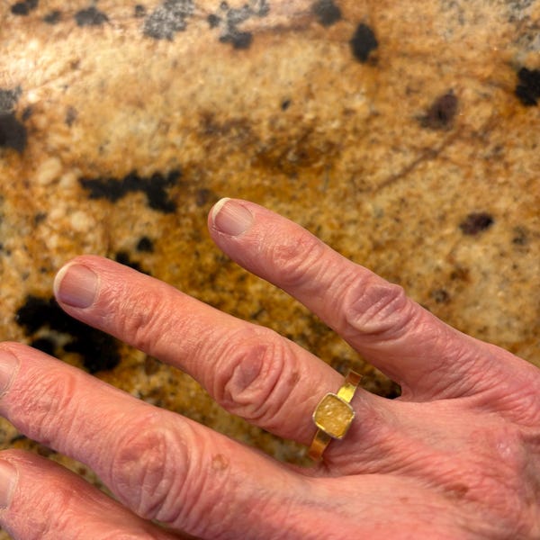 Venetian Glass Intaglio Virgin Mary Silver Ring: Tumble Ring, Vintage ...