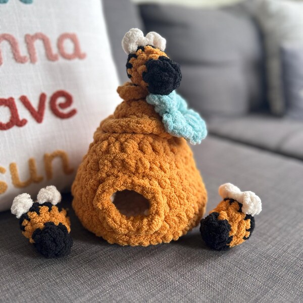 Happy Hive | Interactive Crochet Toy — CROCHET PATTERN ONLY, Crochet ...